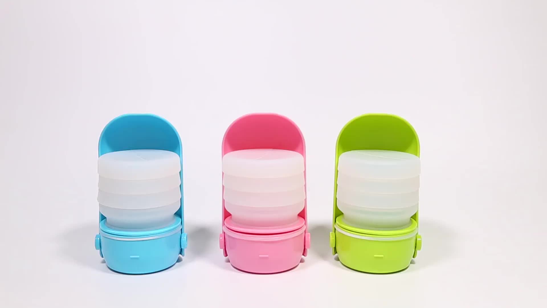 2020 New Foldable Silicone Pet Dog Water Bottle For Dogs Travel Cat ...