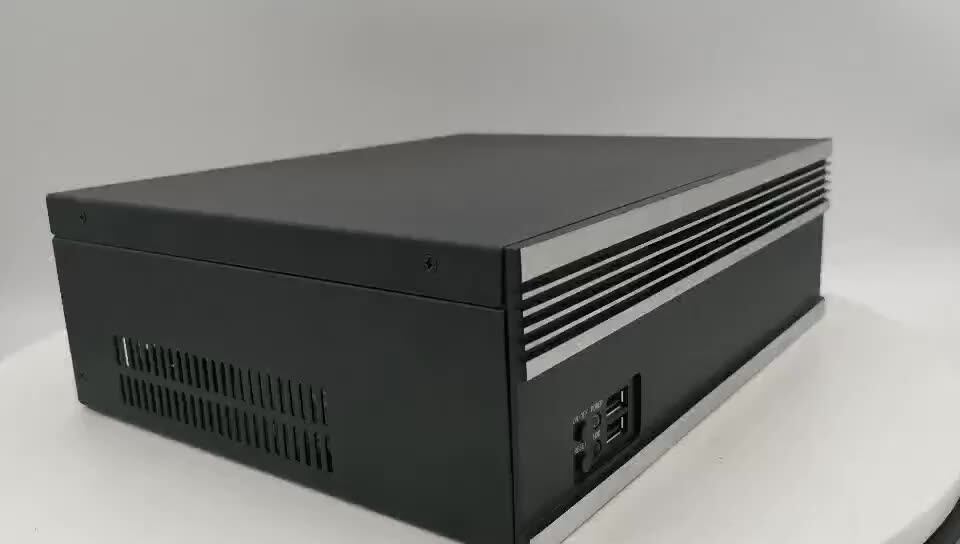 Itx Case Brushed Aluminum Panel Portable Mini Computer Case Horizontal ...