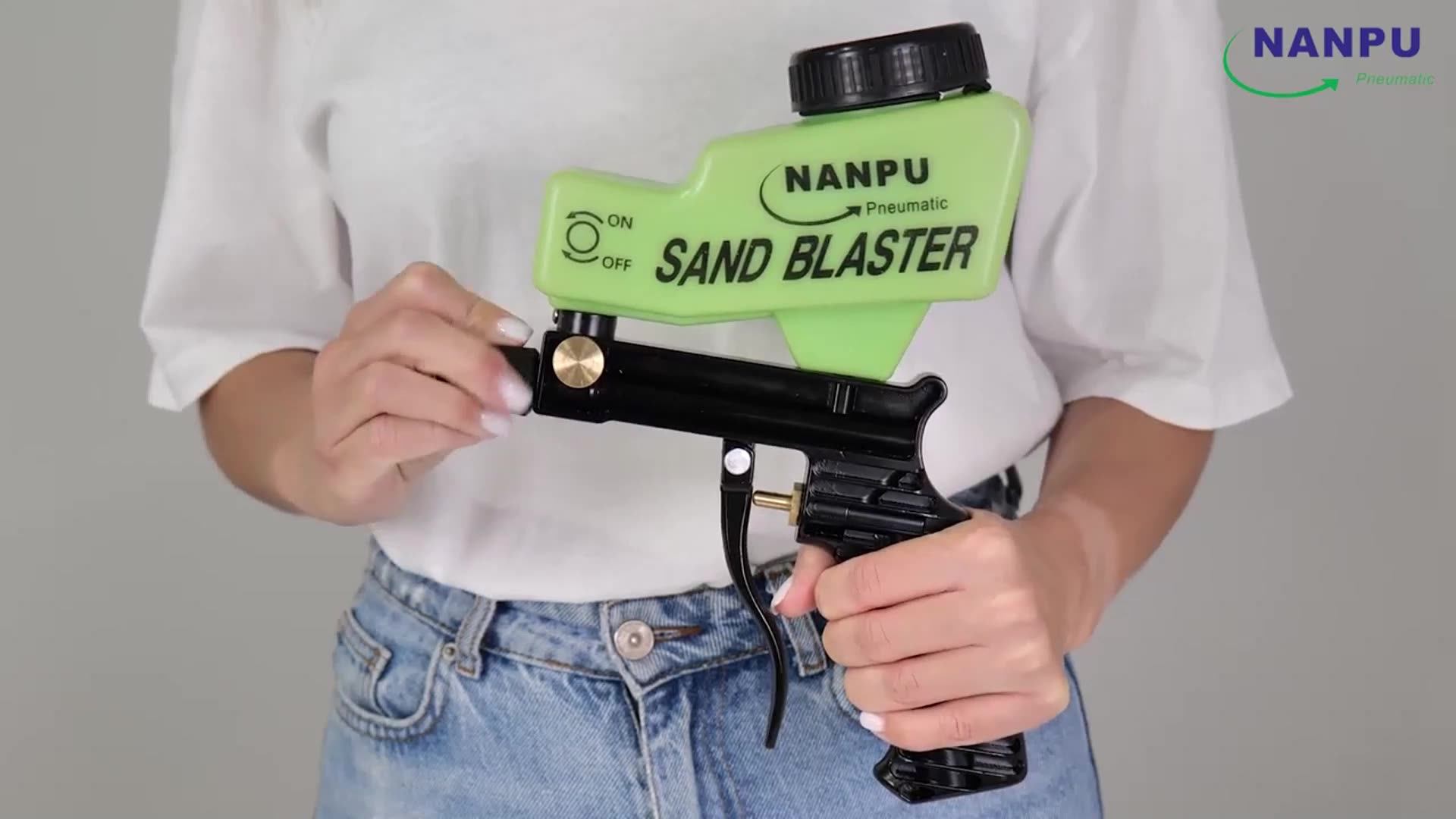 Oem Siphon Feed Sandblaster Gun Mini Air Hand Held Pneumatic Industrial ...