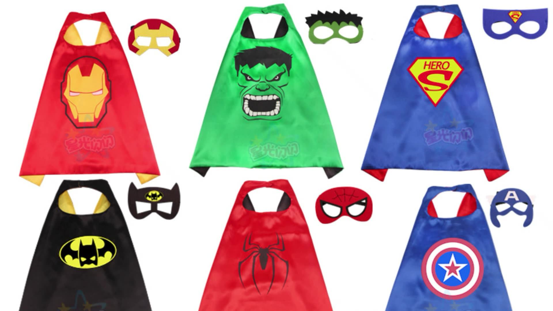 Wholesale Custom Printed Super Hero Kids Capes For Giveaway - Buy ...
