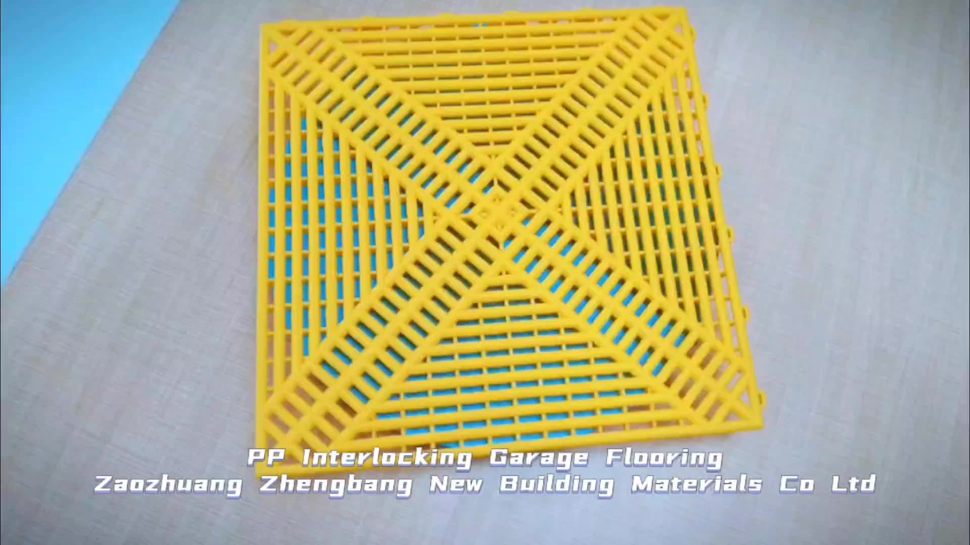 Pp Interlocking Plastic Floor Tiles Garage Flooring Portable Car Washes ...