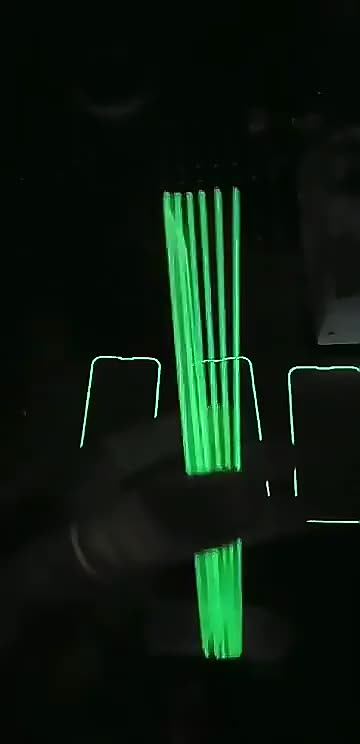 Multi Color Silicone Glow In Dark Fluorescent Color 9h Tempered Glass ...