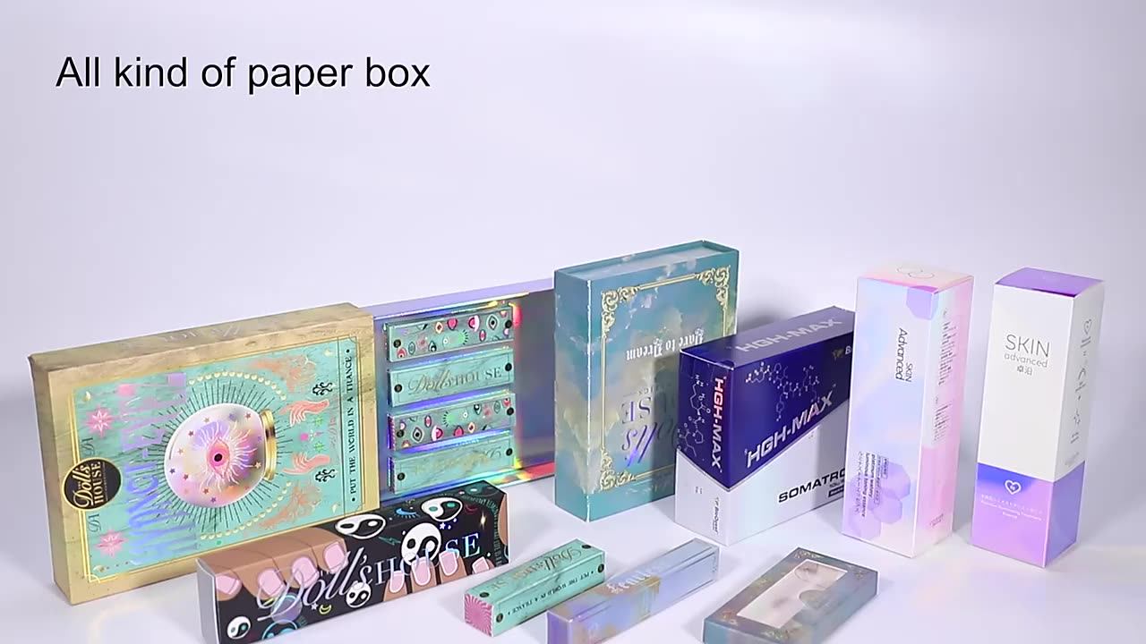 Custom Luxury White Cardboard Paper Box For Skincare Cosmetics ...