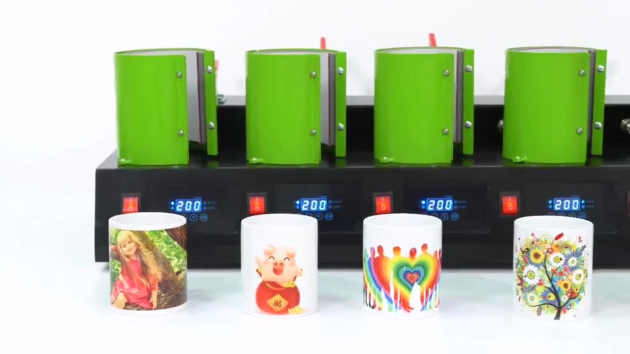 5 In 1 11oz Ceramic Mug Press Machine Heat Transfer Press Machine For ...