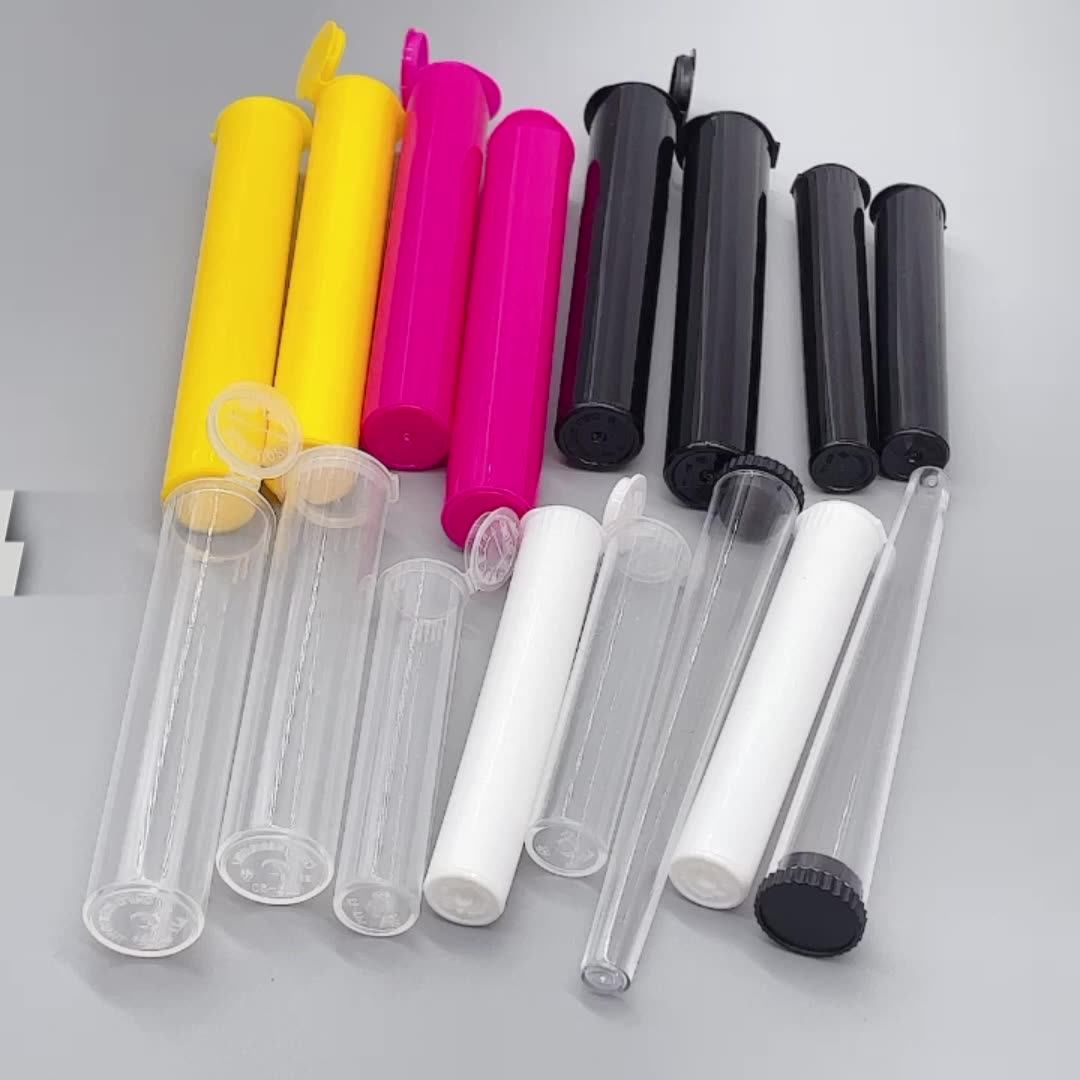 Colorful Custom Stickers 120mm Child Proof Plastic Pp Tubes Smell Proof ...