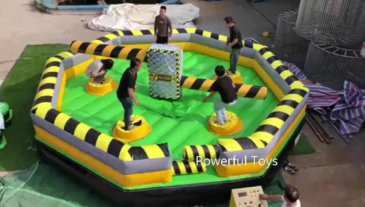 5m Outdoor Sports Inflatable Wipeout Game Equipment Meltdown Sweeper ...