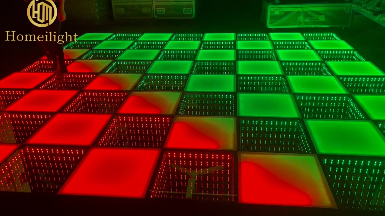 12x12ft Dj Night Club Light 3d Led Mirror Dance Floor Lighted Up ...