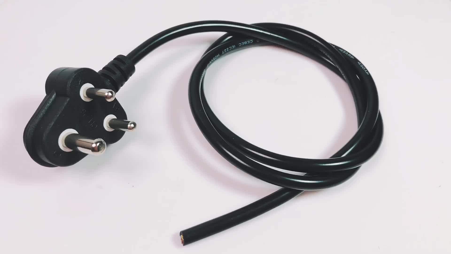 Indian Plug Iec C13 South Africa Extension Power Cable Cord For ...