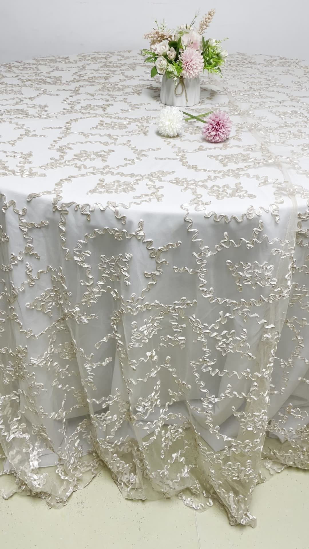 Wedding Decoration Table Covers Lace Overlay Tablecloth Wedding Table ...