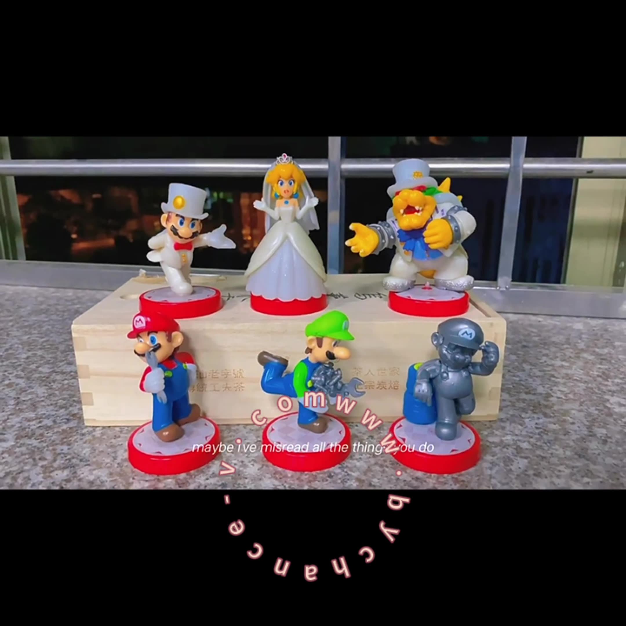 Classic Video Game Anime Popular Cartoon Mario Plastic Figure Toy For ...