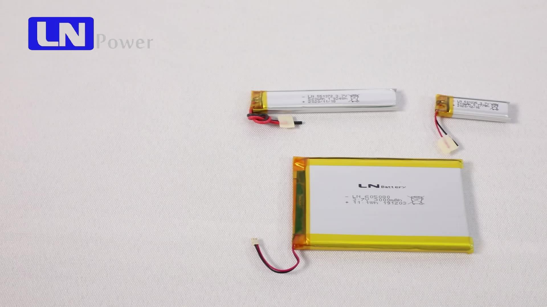 Ultra Thin Li Batteries Smallest Rechargeable Lipo Tablet Cell 3.7v Li ...