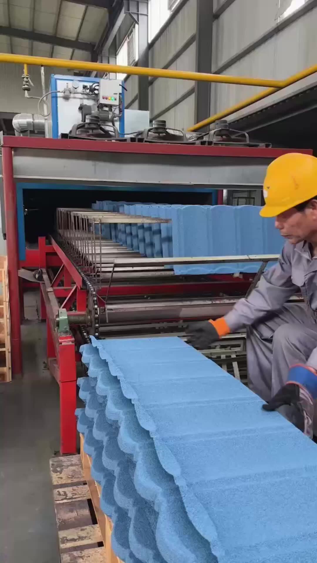 Anti Corrosion Stone Tile Weather Resistant Colored Metal Roofing ...