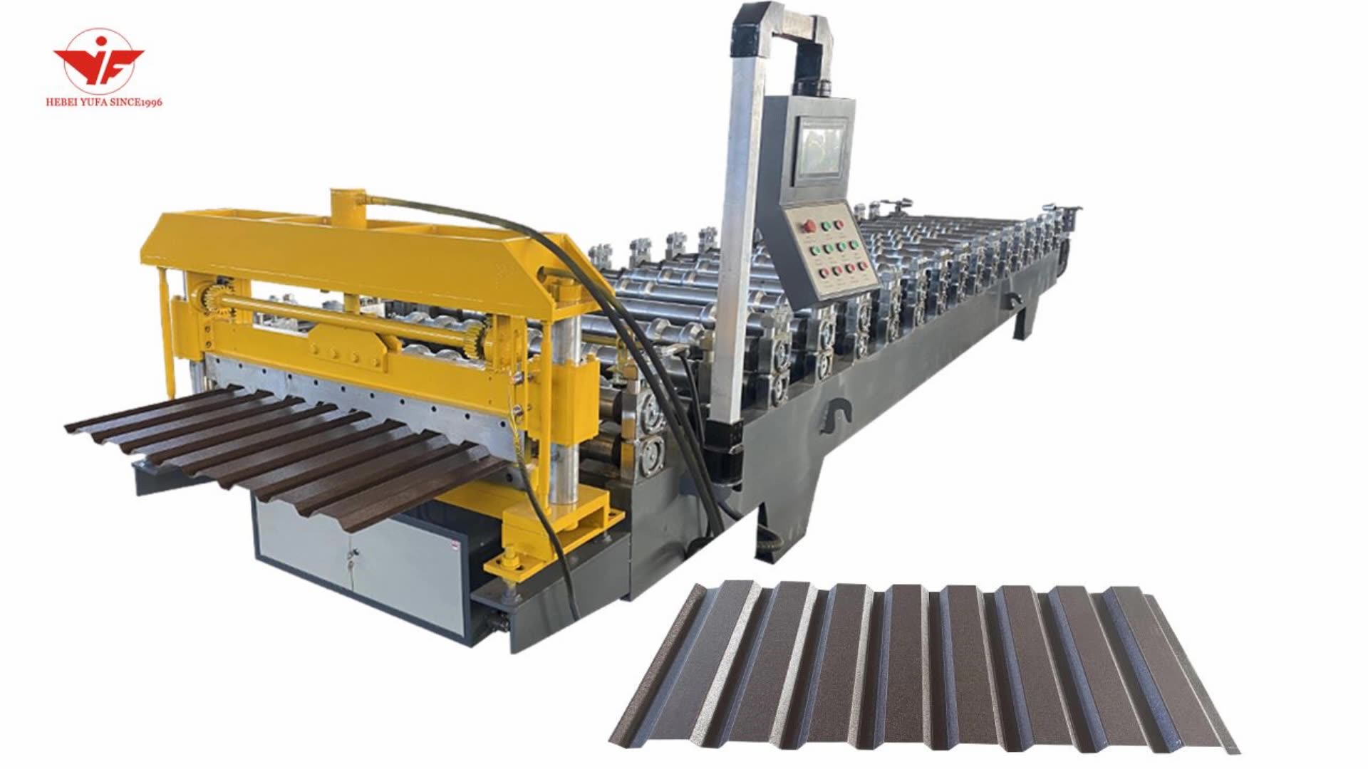 Ibr Trapezoidal Metal Roof Sheet Tile Manufacturing Equipment For Sale ...
