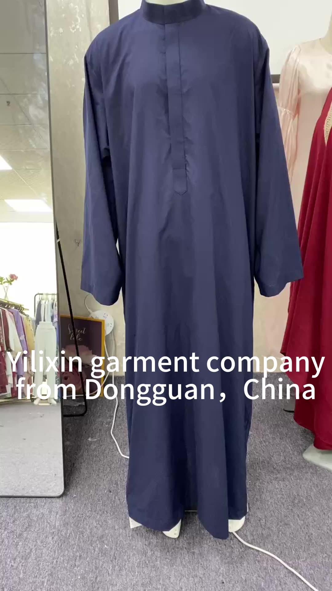 Men Islamic Robe Muslim Kaftan Moroccan Hoodie Robes Casual Dubai Saudi ...