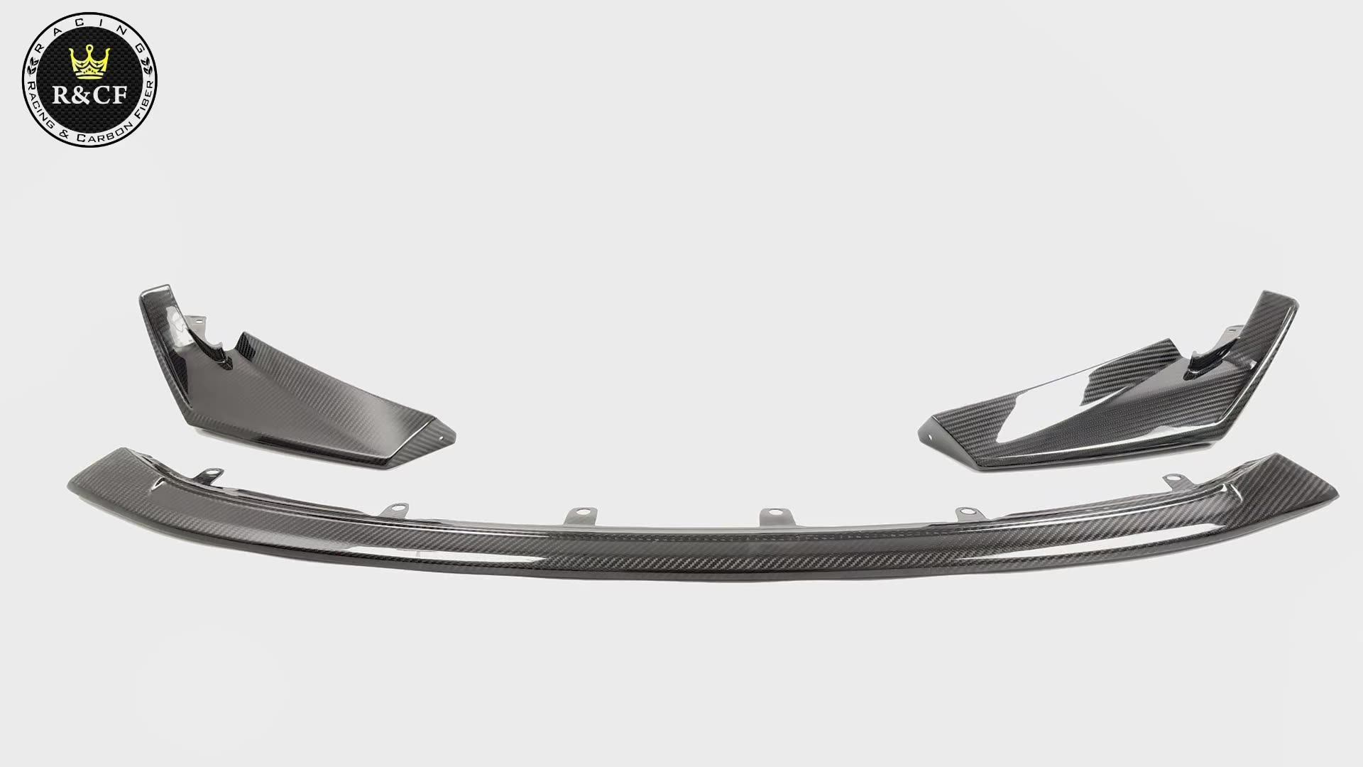 Carbon Fiber Front Bumpers Lip Splitter Front Lips For Bmw G80 M3 G82 ...