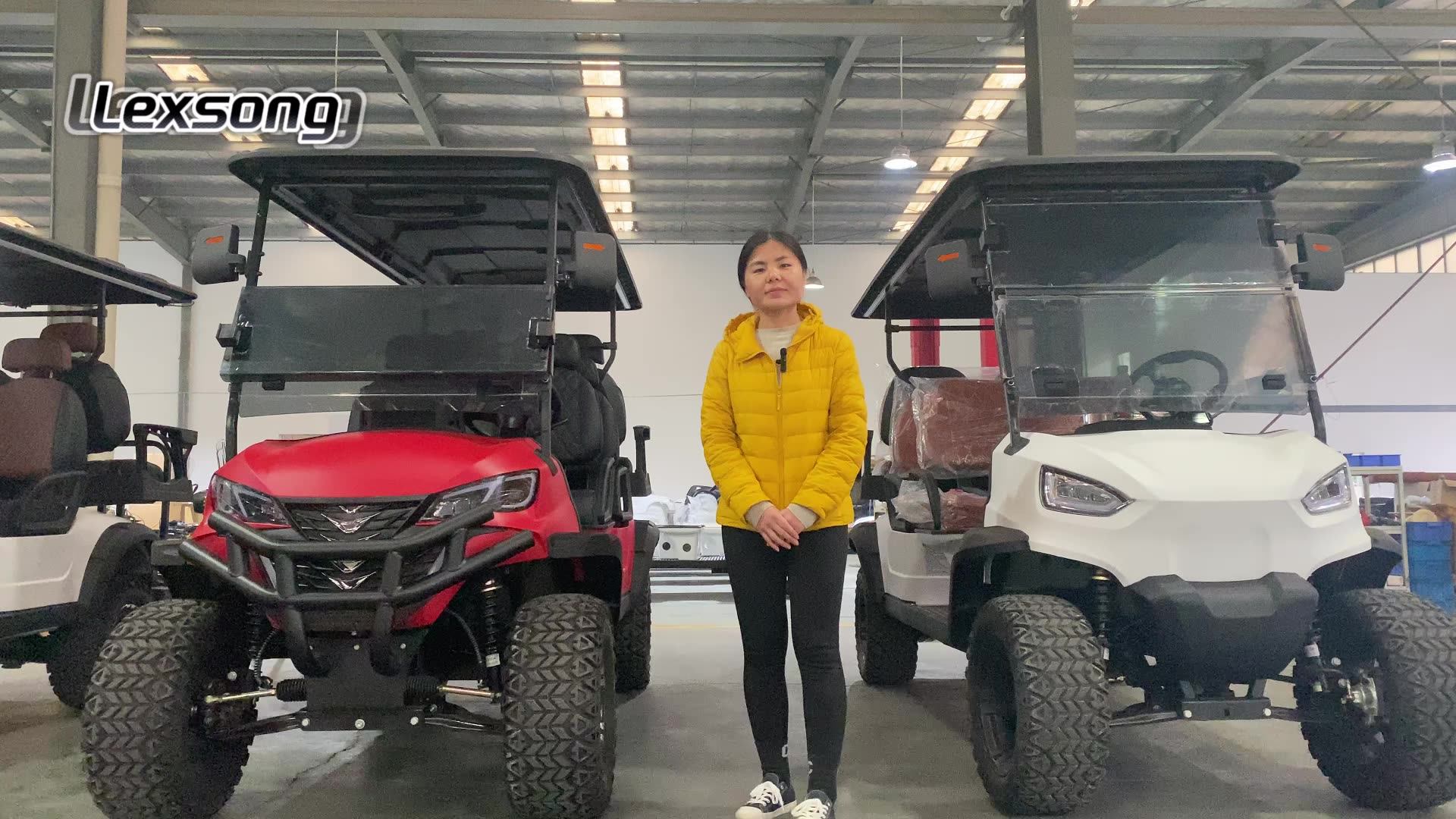 Ce Certified Utility Cart 72v Lithium Battery Electric Golf Cart ...