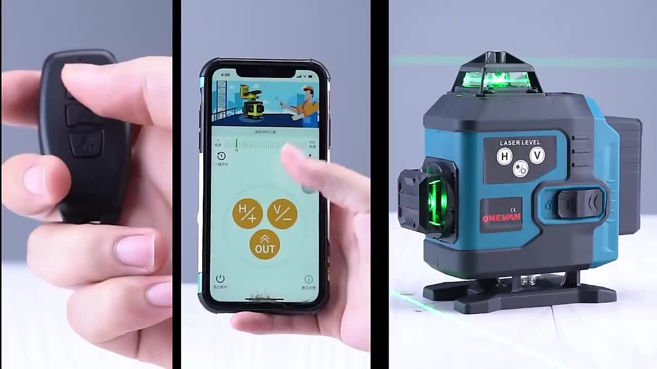 Laser Level 16 Crossed Line 4d Electronic Anping Intelligent Voice Self ...
