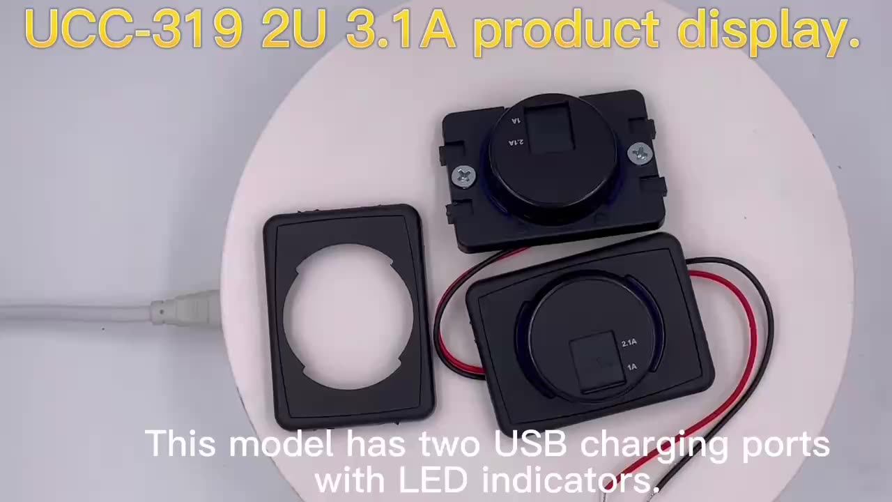 Dual 3.1a Coach Bus Seat Usb Charging Port Panel Mount 12v Socket Usb ...