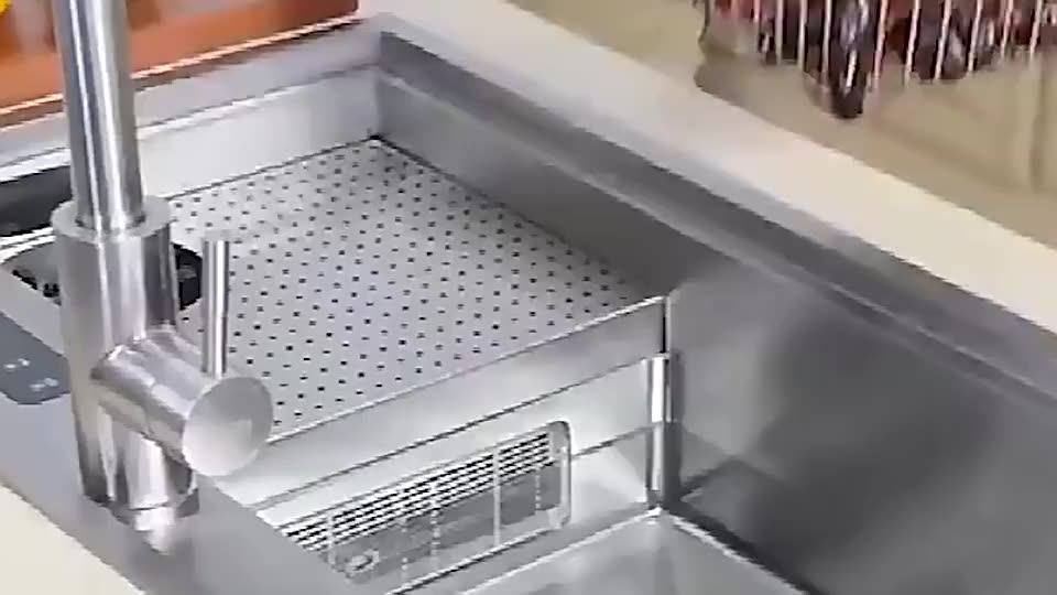 High Temperature Disinfection Dryer Ultrasonic Sink Washing Fruit ...