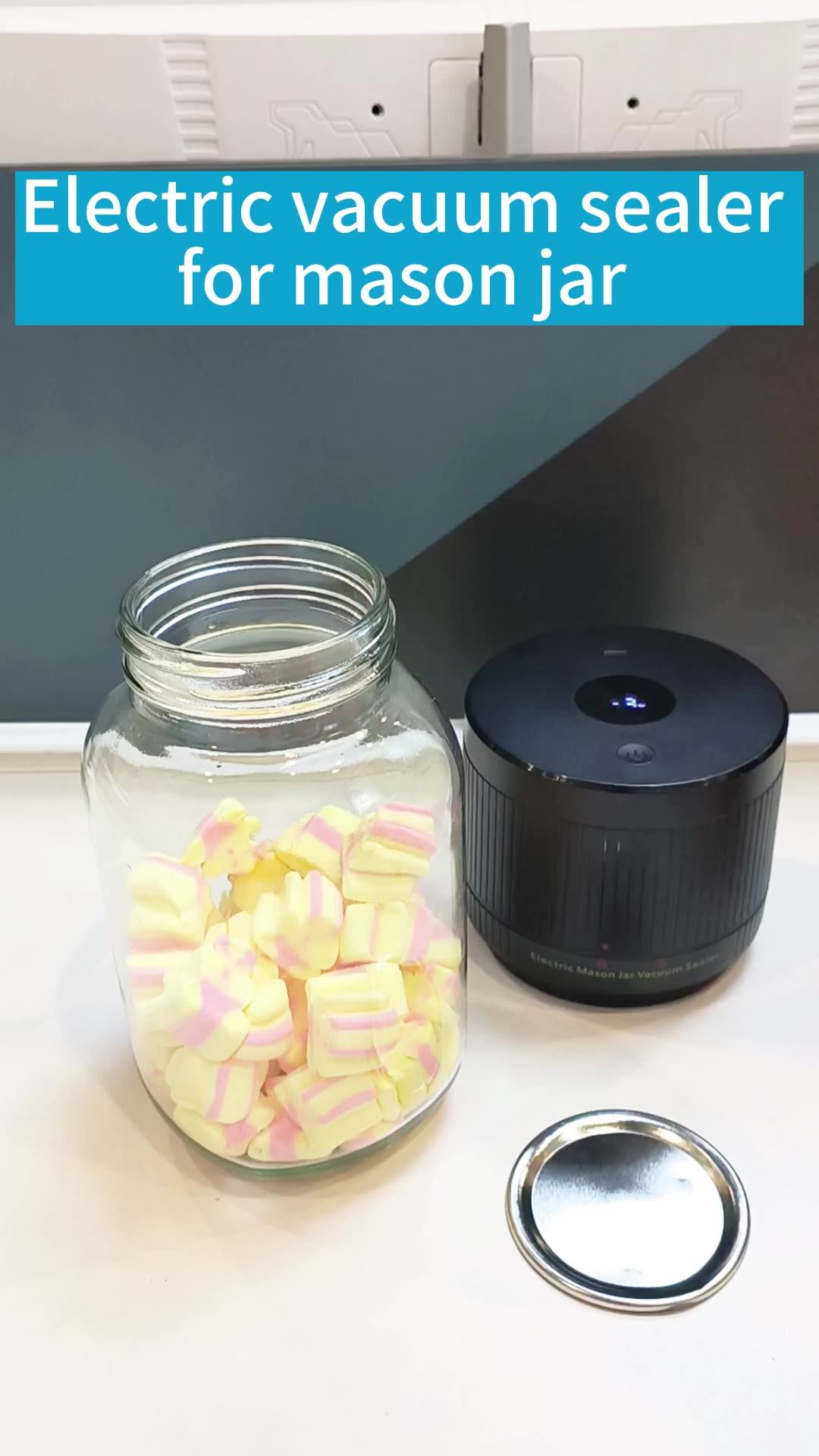Usb Charged Portable & Wireless Electric Mason Jar Vacuum Sealer Kit ...