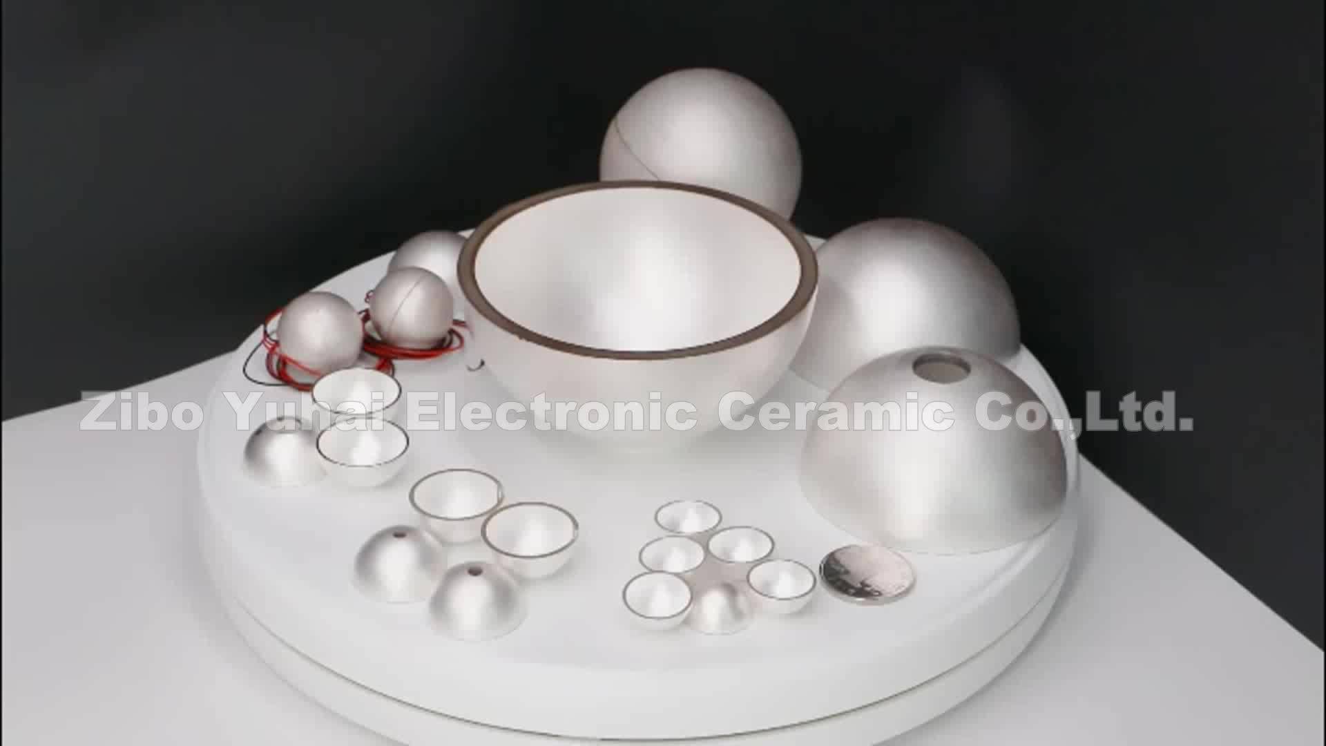 Excellent Temperature Stability Piezo Hemisphere,Piezoelectric Ceramic ...