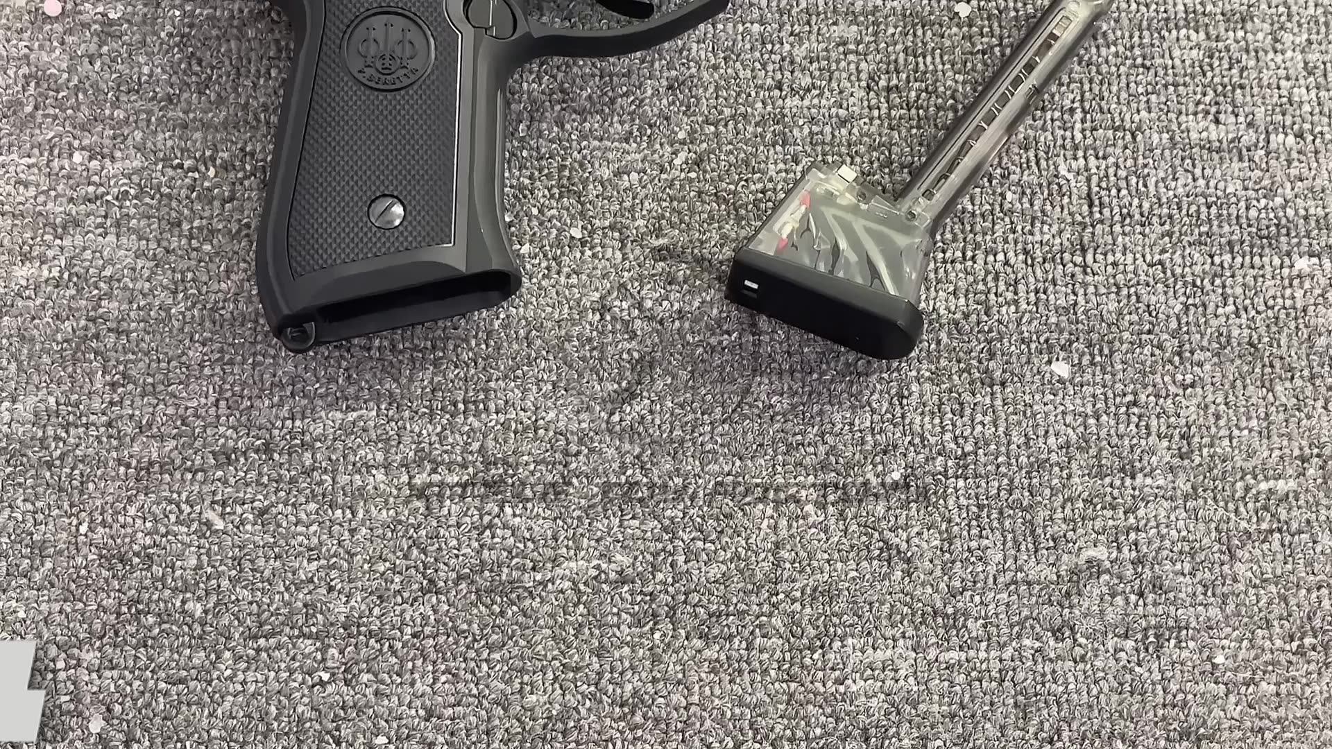 M92f Pistola Electric Blaster Toy Gun 7mm Ammos Burst Gun Splatter ...