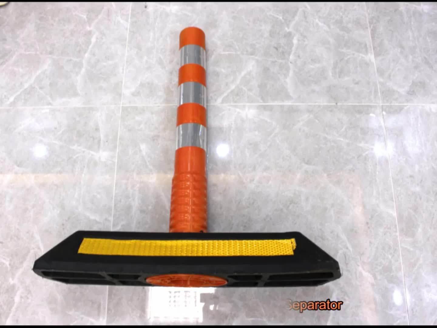 Road Rubber Road Divider Delineator Separator Post Lane Block With Bolt ...