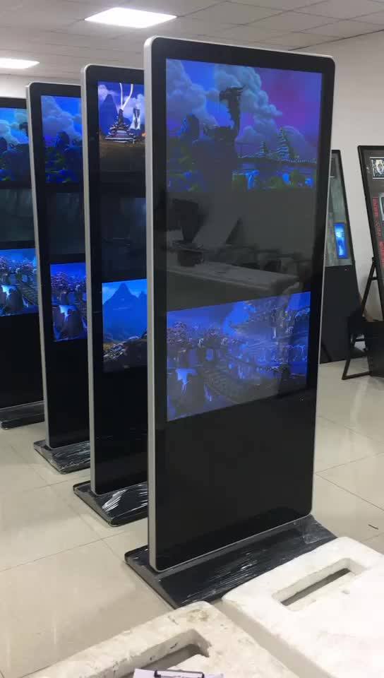 55 Inch Floor Stand Advertising Digital Signage Android Touch Screen ...