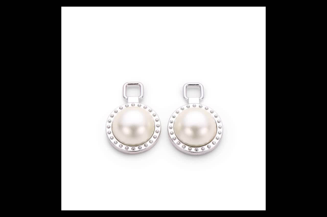 Luxurious Gold Zip Puller Charm Pearl Zipper Pull - Buy Zipper Pull,Zip ...