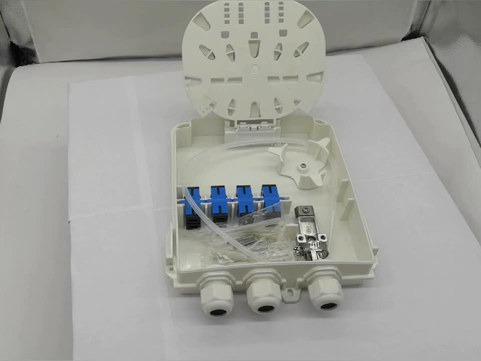 4 Core Fiber Terminal Box Fiber Optic Face Box Fiber Distribution Box ...