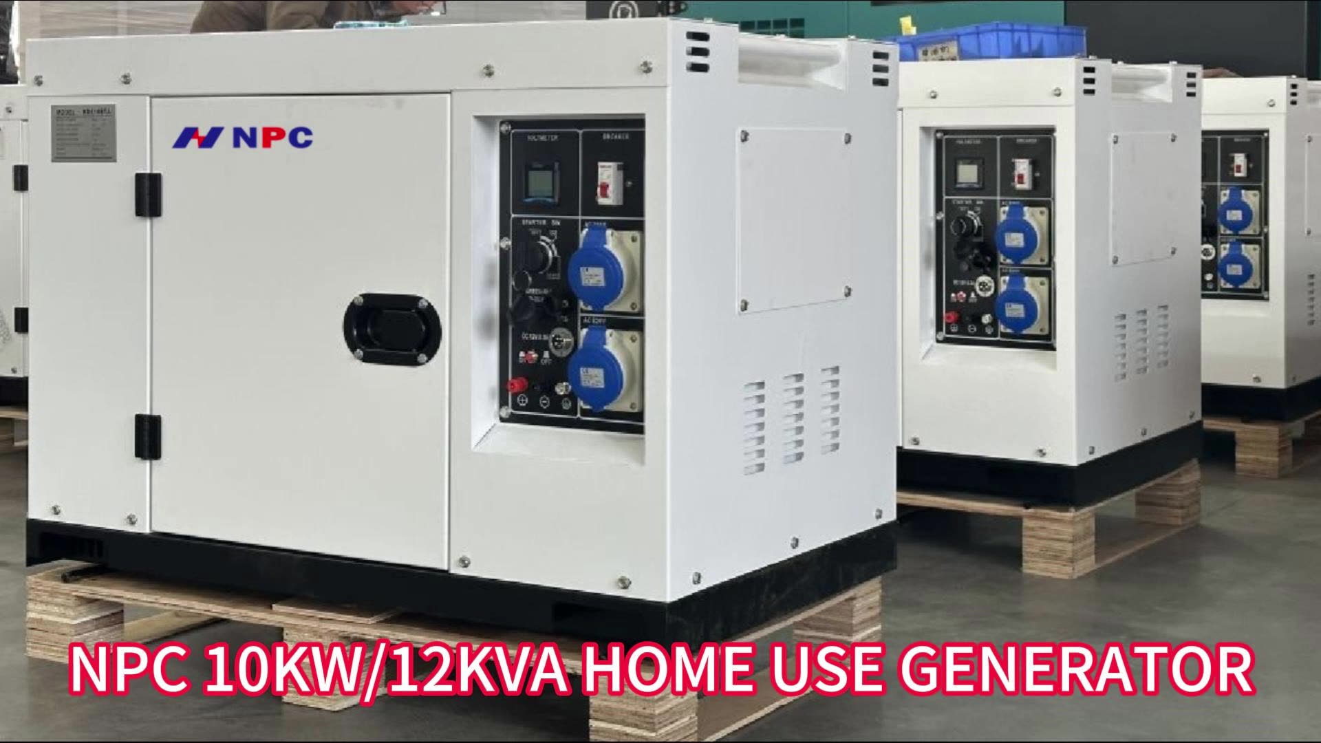 Npc Super Silent Easy Move 3 Phase Generator Diesel 10kw Silent 12kva Generator Diesel For Home ...