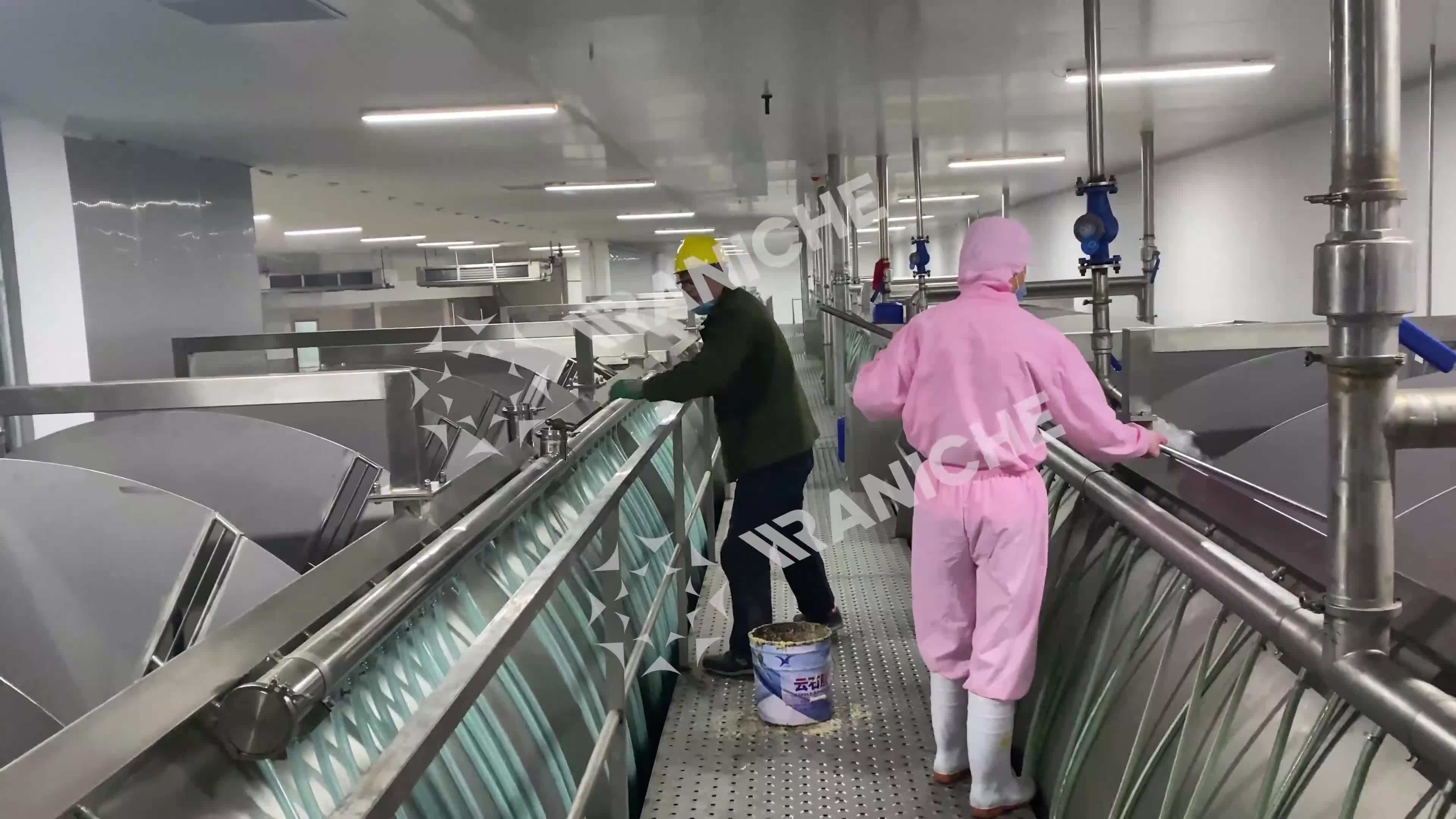 King-sized Spiral Pre-chiller Chicken Slaughtering Machine In Poultry ...