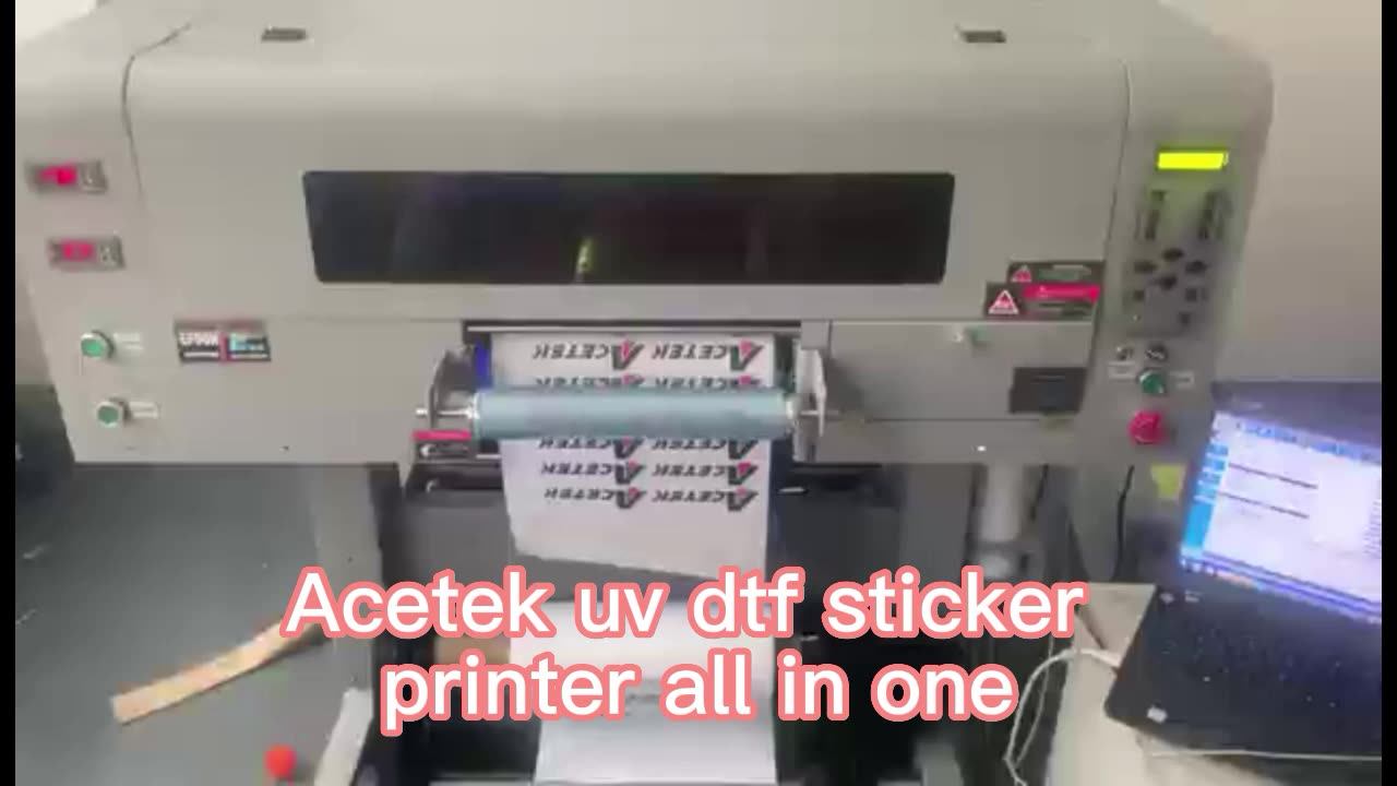 Acetek A3 Uv Dtf Roll Printer 2 In 1 Mobile Cover Wood Cigarette ...