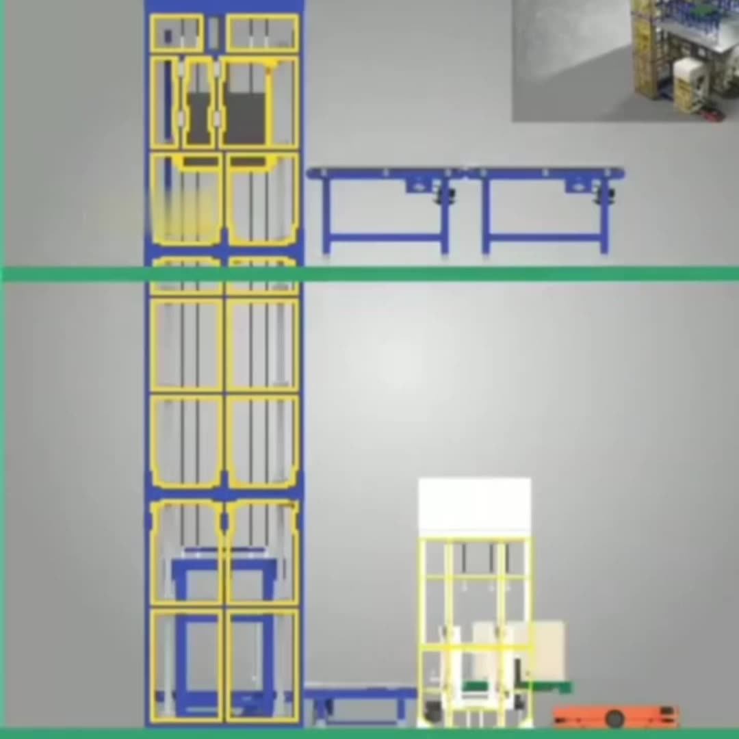 10kg-5000kg Container Reciprocating Lift Guide Rail Elevator Electric ...