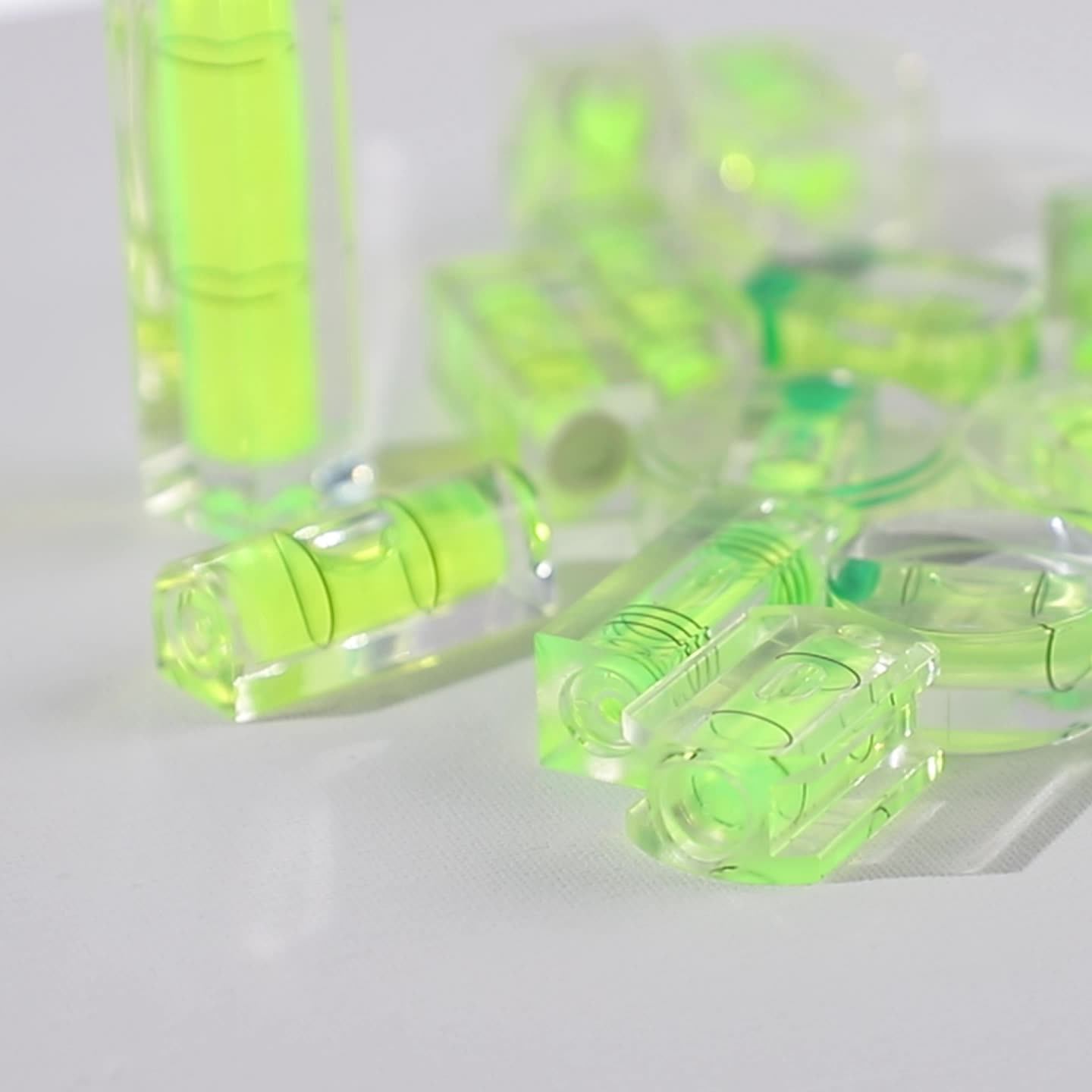 Mini Acrylic Tube Accuracy Sensitivity Bubble Spirit Level Vial Plastic ...