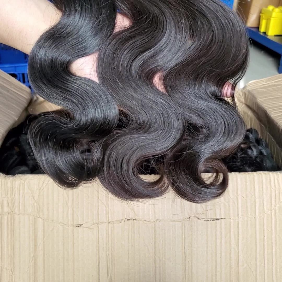 14a Grade Cacin Raw Hair Bundles Super Double Drawn Cuticle Aligned ...