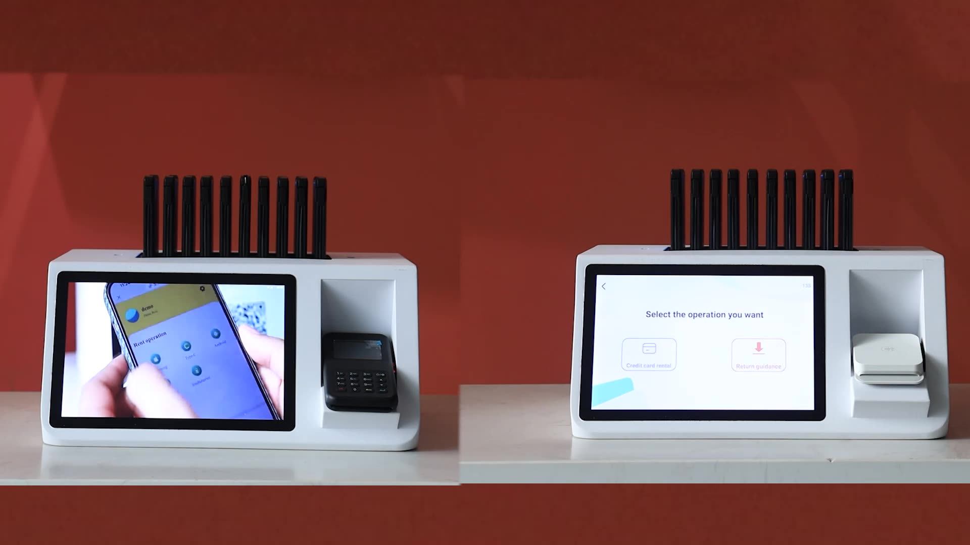 Vending Machine Commercial Mobile Charging Station Kiosk Rental Power ...