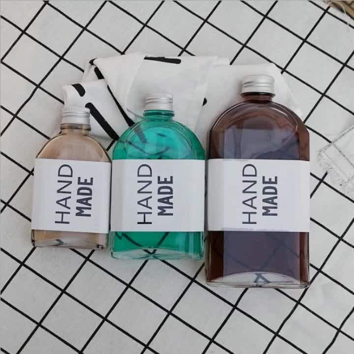 Custom Made Clear Glass Ice Cold Drip Coffee Hip Flask Cold Brew Coffee ...