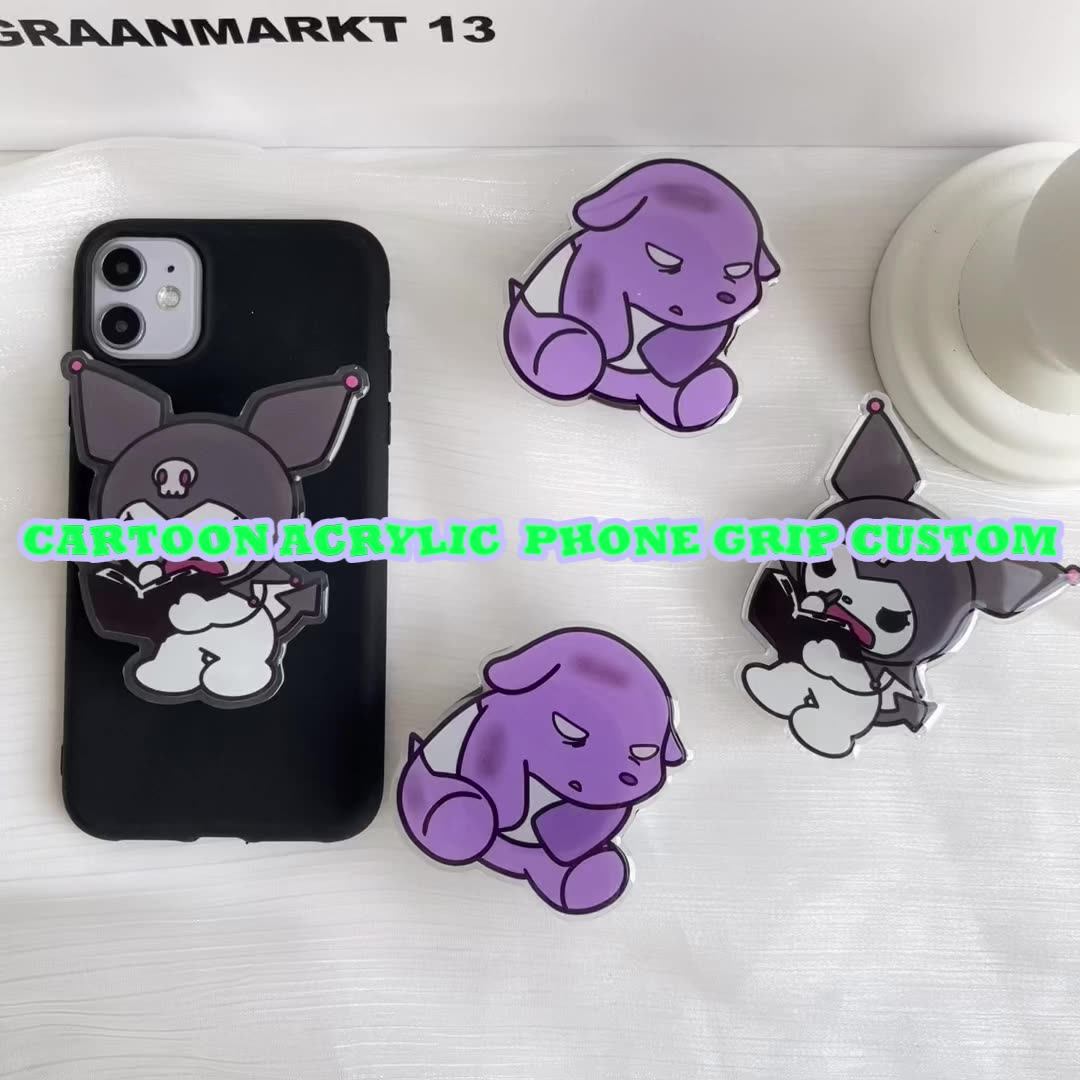 Factory Custom High Quality Acrylic Mobile Phone Grip Tik Tok Phone ...