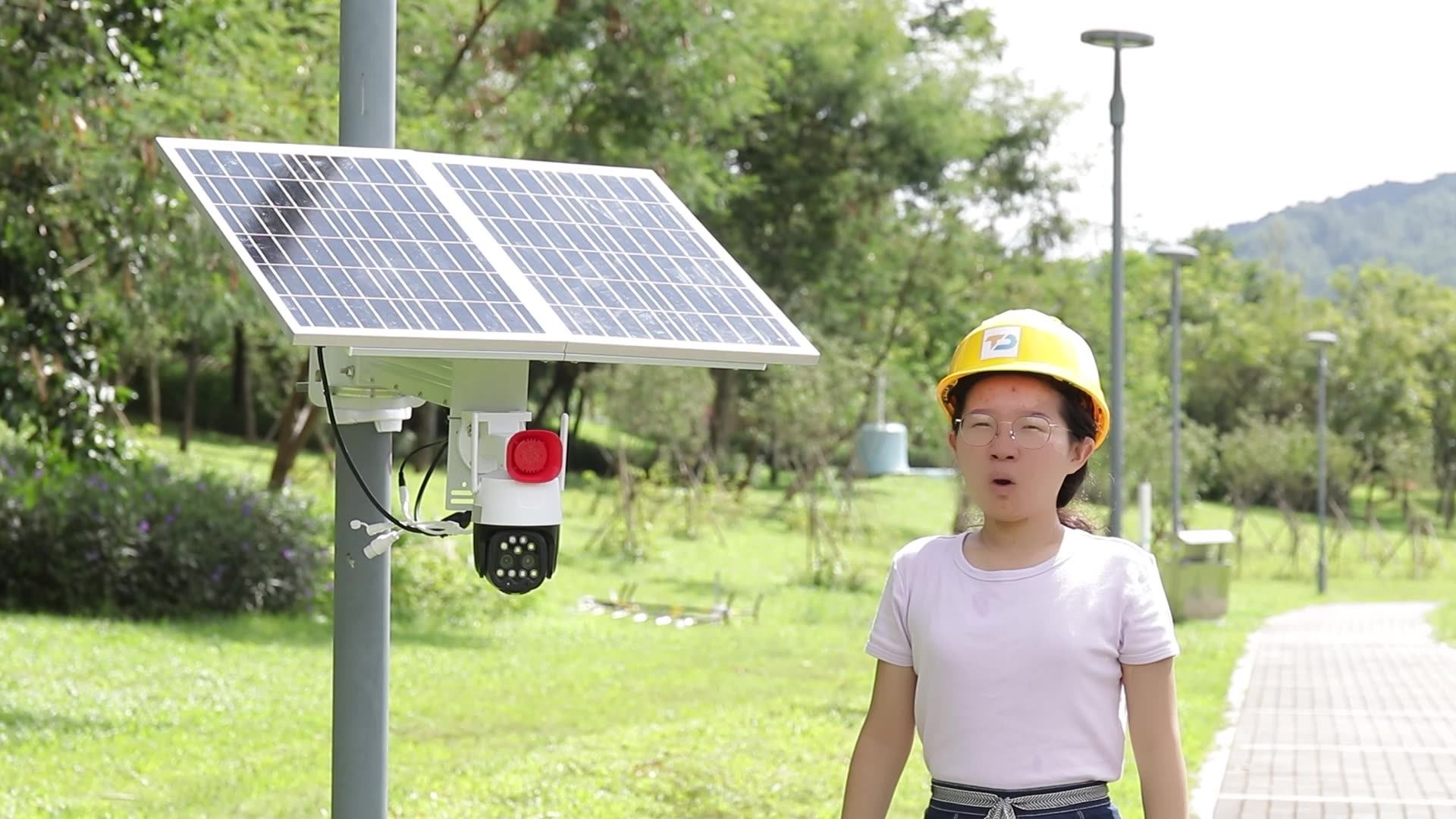 Tecdeft 8mp Night Vision Solar 4g Security Camera Outdoor Dual Security ...