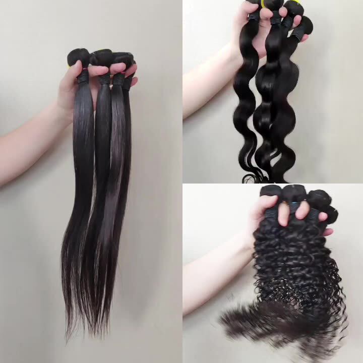 100%human Hair Best Top Quality Straight 16-24 Inch In Hair Weaving ...