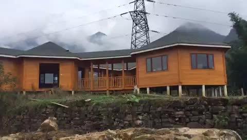 New Style Triangle Prefab Resort Holiday Beautiful Wooden Design Tree ...