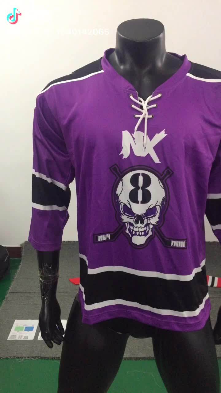 Custom Double Sided Reversible Sublimation Ice Hockey Jerseys - Buy ...