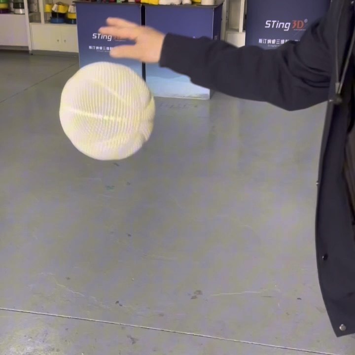 Sting3d Airless Basketball 3d Printed Full Size Bouncy Like A Real ...