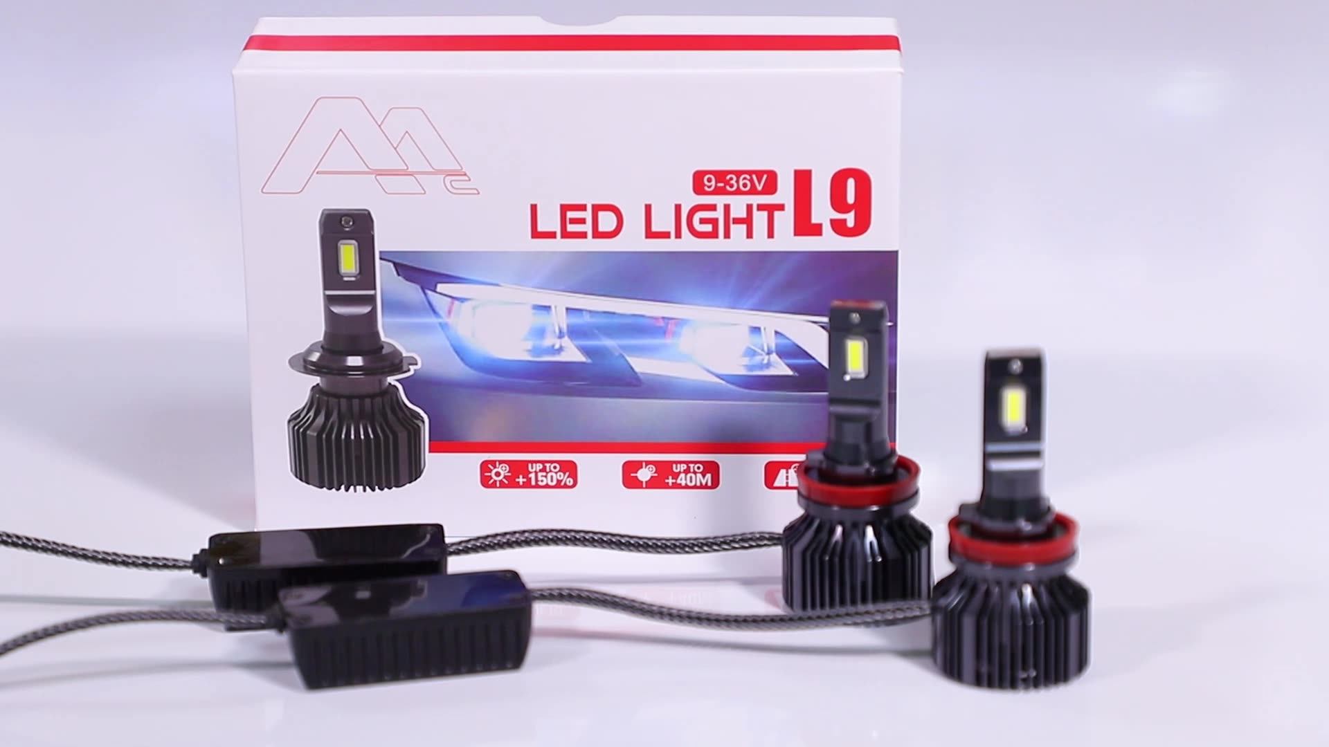 New Arrival High Lumen L9 Led Headlight 55w 11000lm 110w High Low H4 ...