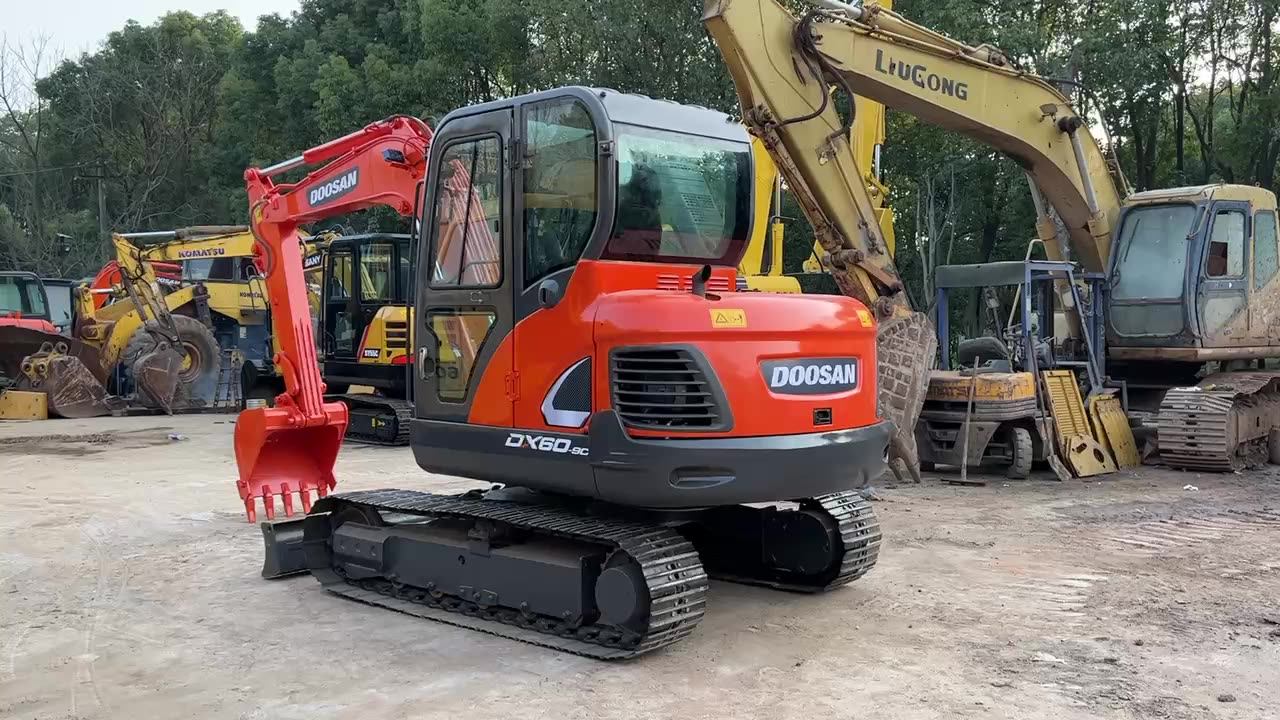 Used Doosan Dx60 -9c Mini Excavator In Stock Fast Delivery Original ...