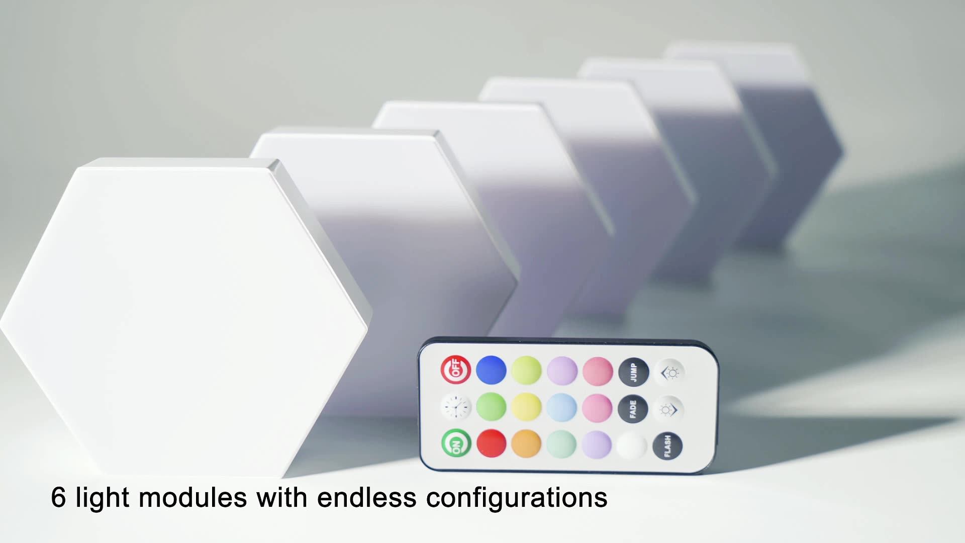 Luxury Diy 6pack Rgb Wall Lights Indoor Modern Home Touch Sensor ...