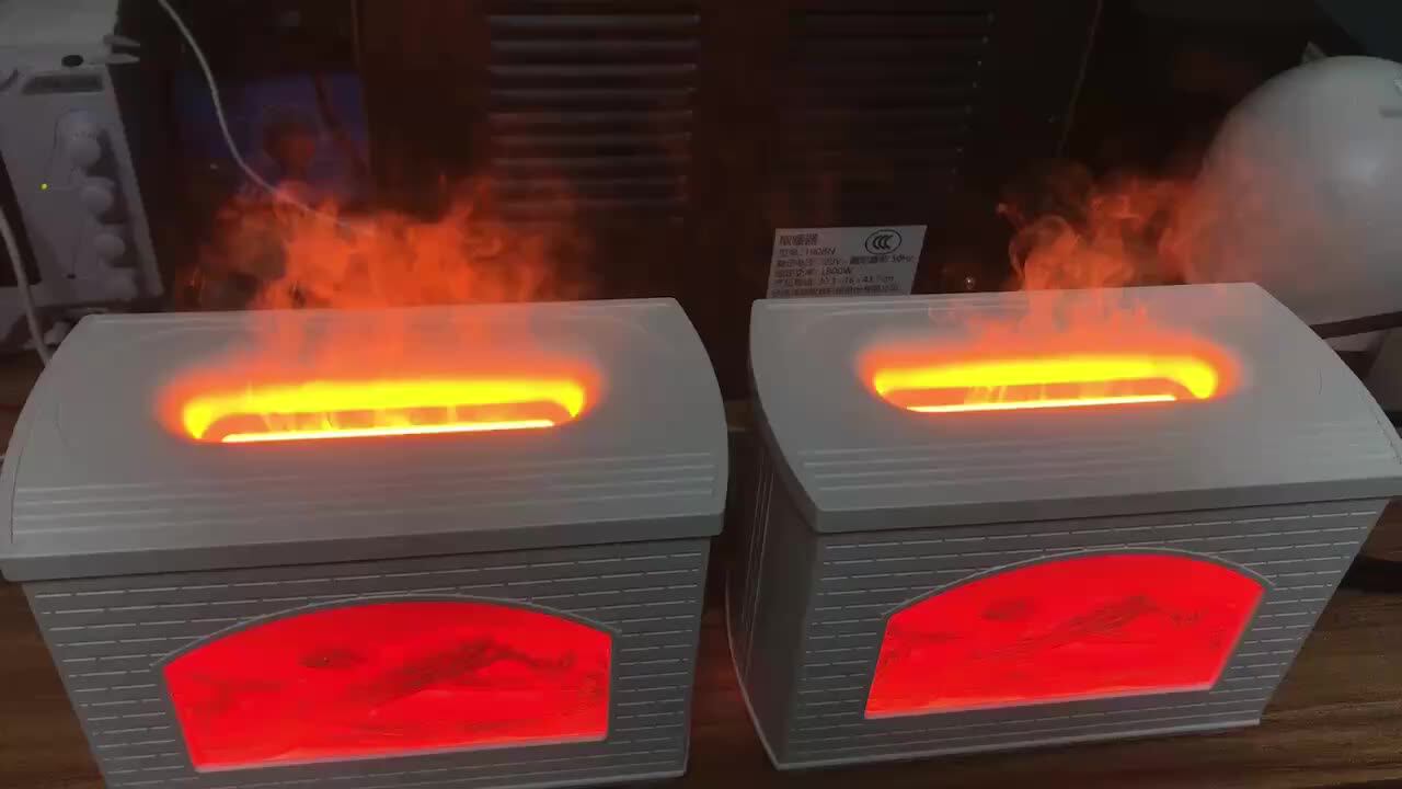 2023 Unique Product Volcano Flame Diffuser 3d Fire Led Dual Color Light ...