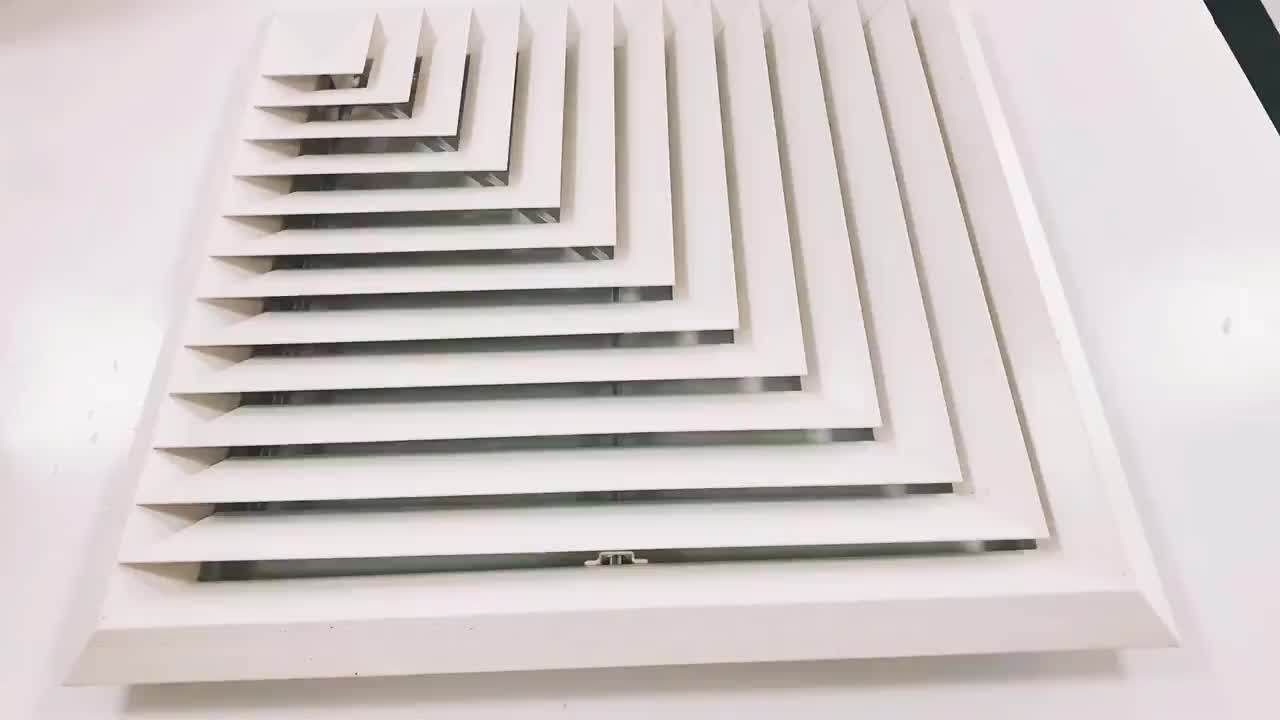 China Factory Aluminum Air Diagonal Flow Ceiling Diffusers With ...