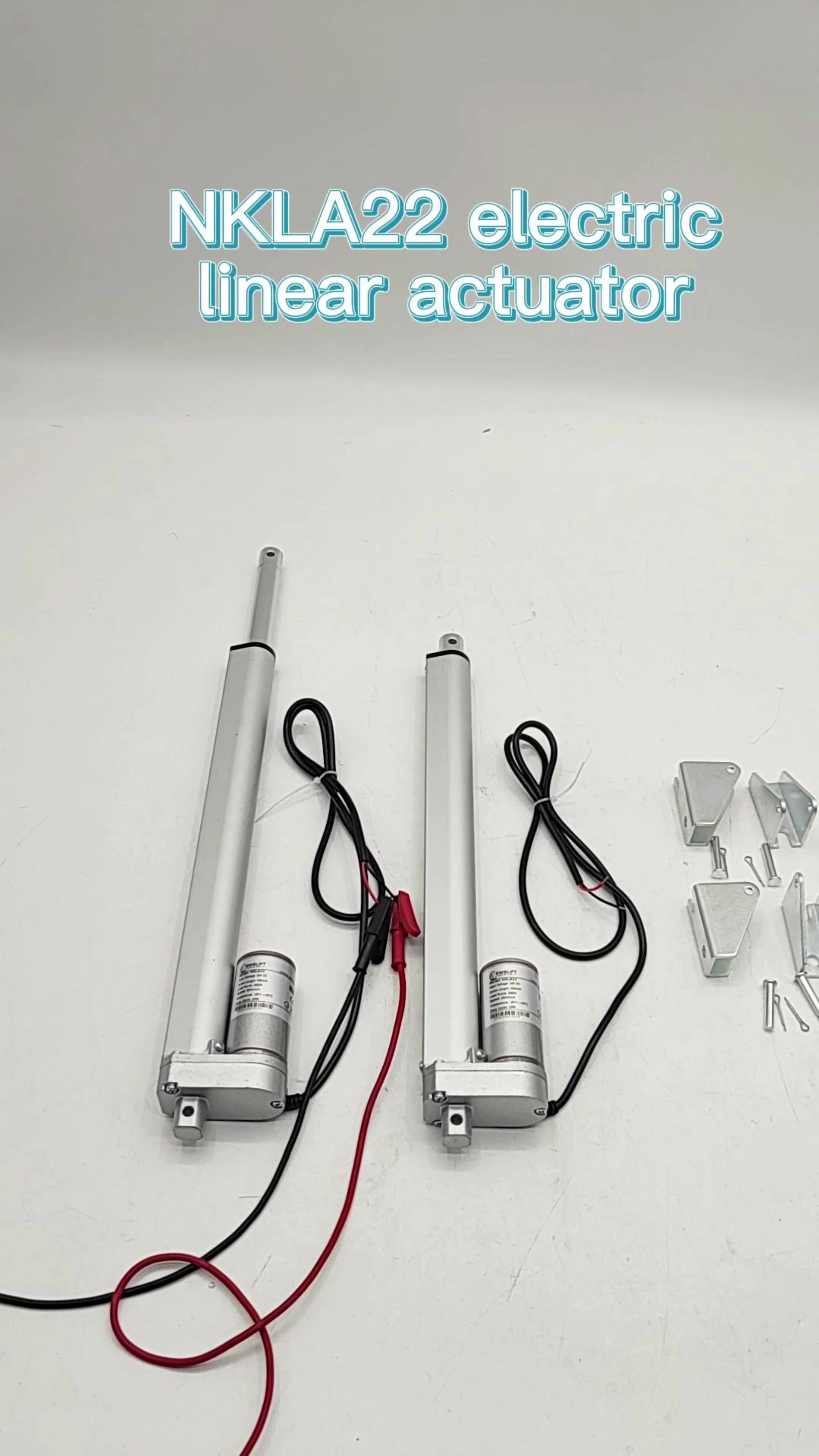 12v 24v Compact Mini Linear Actuator 1000n Solar Tracker Ip65 Electric ...